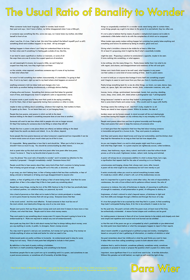 The Usual Ratio of Banality to Wonder - Rain Taxi